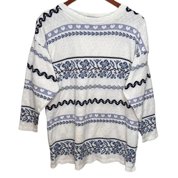 Vintage | Sweaters | Vintage Jordano Grandmacore Cottagecore Sweater ...
